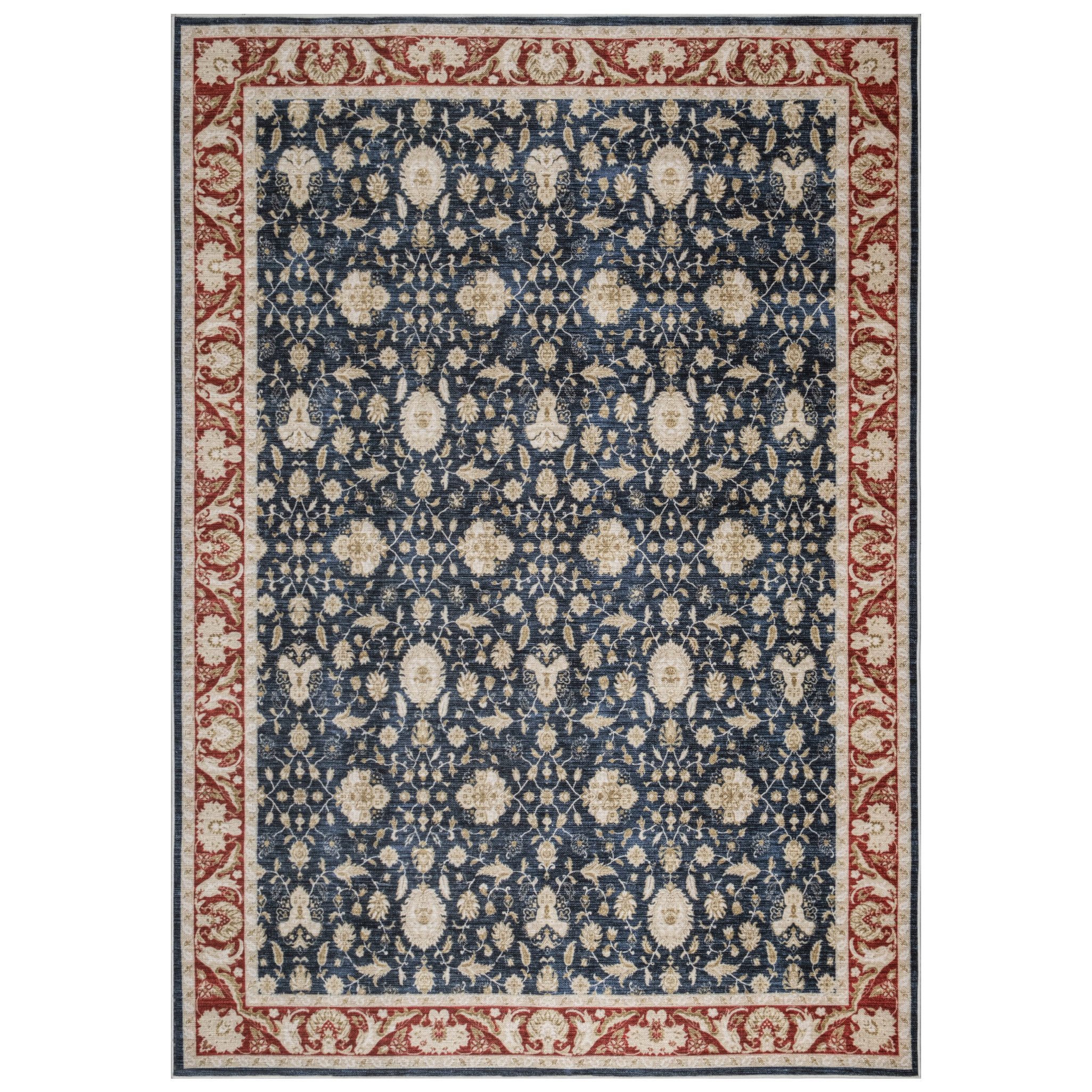 Bungalow Rose Rectangle Rontavious Area Rug with Non-Slip Backing | Wayfair