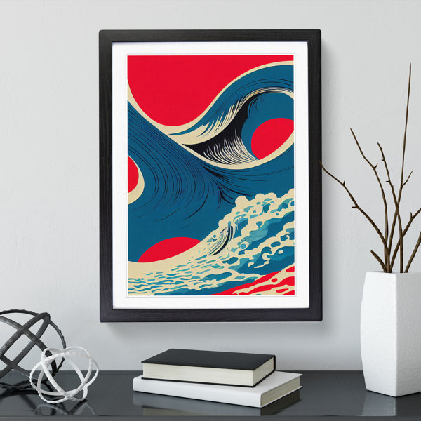 House of Hampton Pop Art Ocean Wave No.1 | Wayfair.co.uk