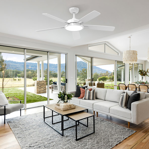 Ebern Designs 52 Inch Ceiling Fan With Light With Remote Control ...