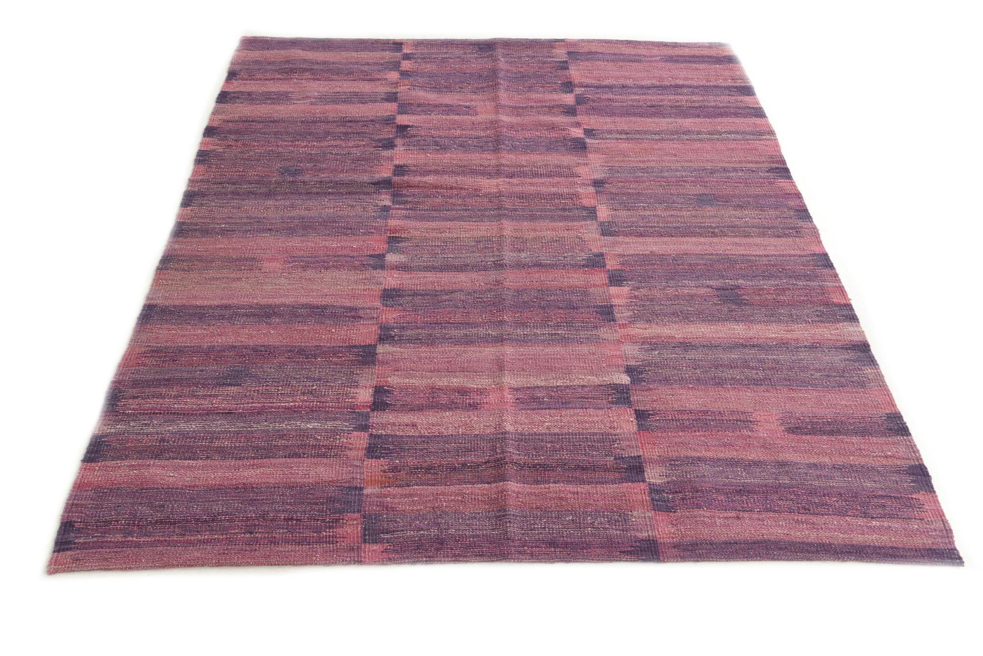 Unique Loom Kilim Modern Purple Rug | Wayfair