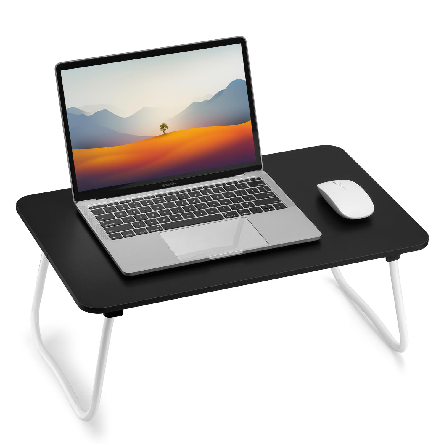 Inbox Zero Foldable Laptop Desk, Portable Lap Desk Bed Table ...