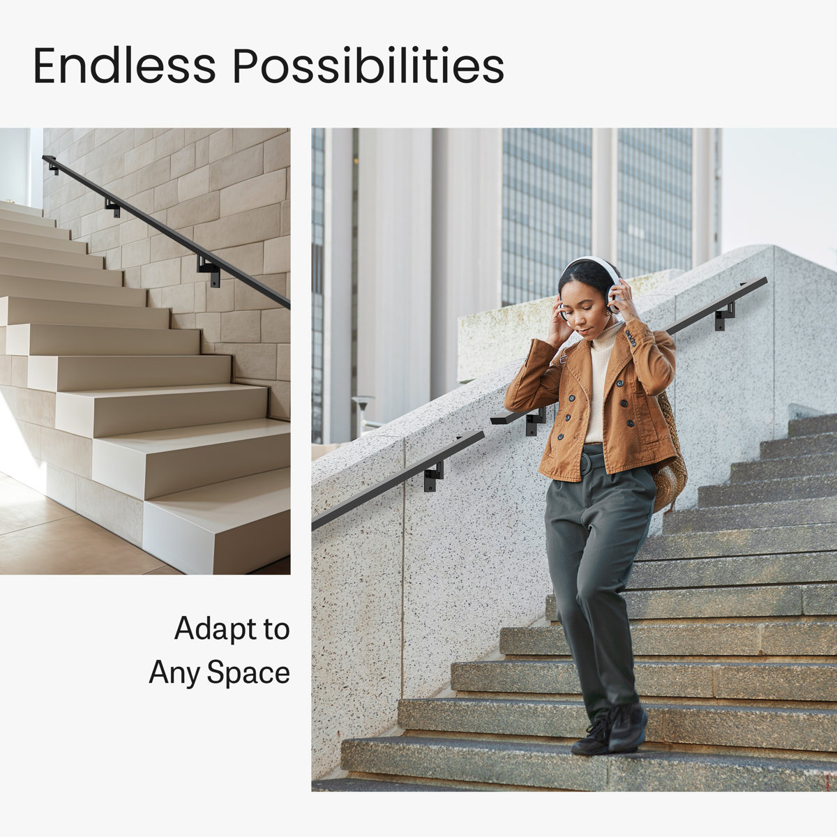 Meranti Home + Garden Aluminum Handrail | Wayfair