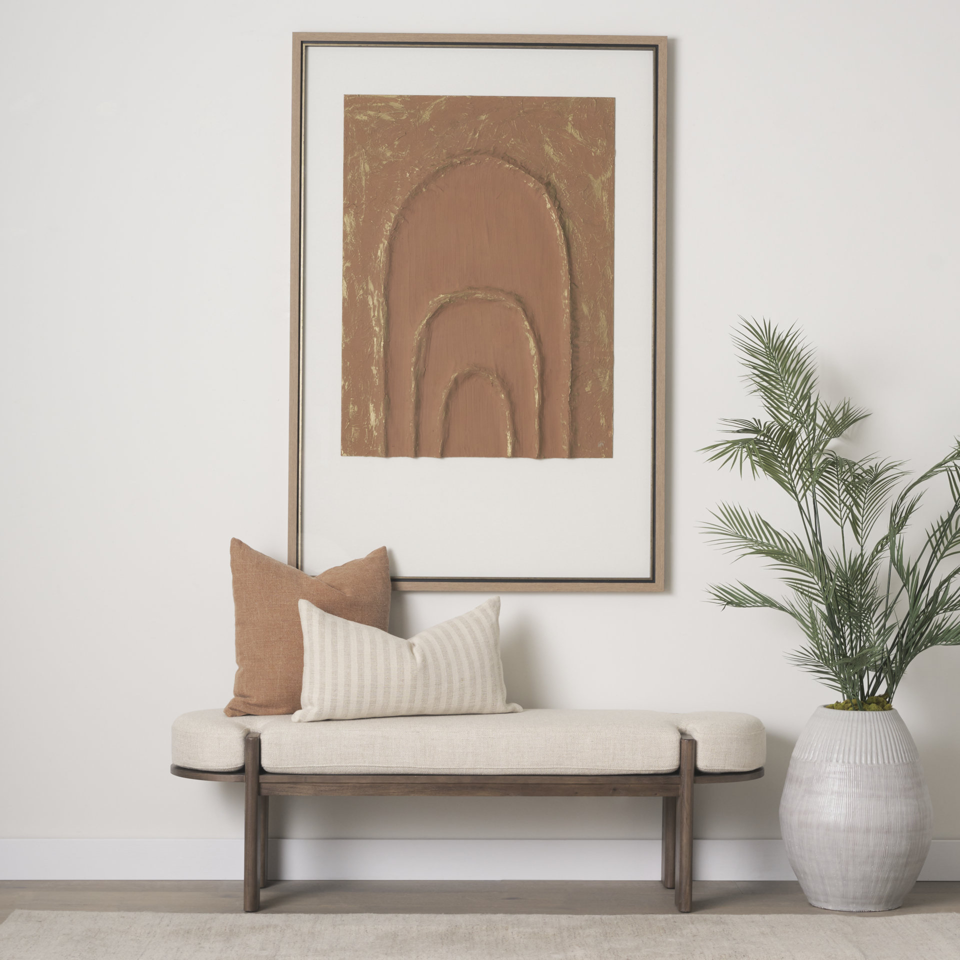Wrought Studio™ Terracotta Arches II a Handmade Original Framed 3D ...