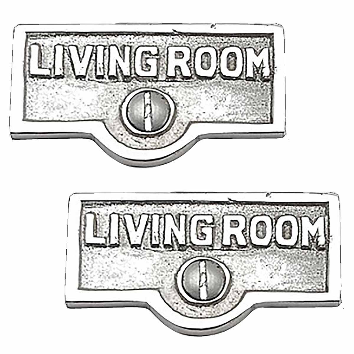 The Renovators Supply Inc. Switch Tags Living Room Name Sign 1-Gang ...
