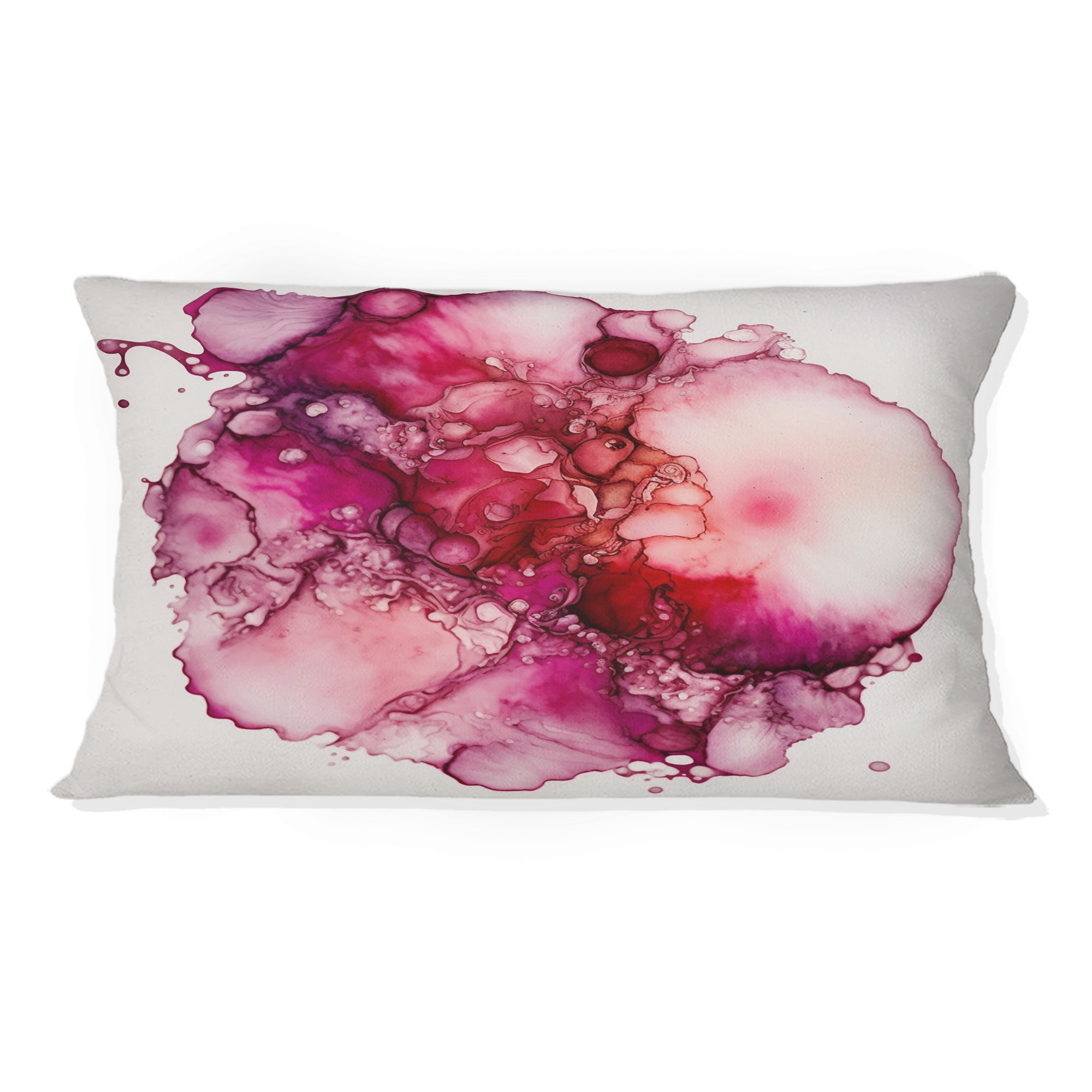 Design Art Celebration In Raspberry Blush V - Abstract Liquid Ink ...