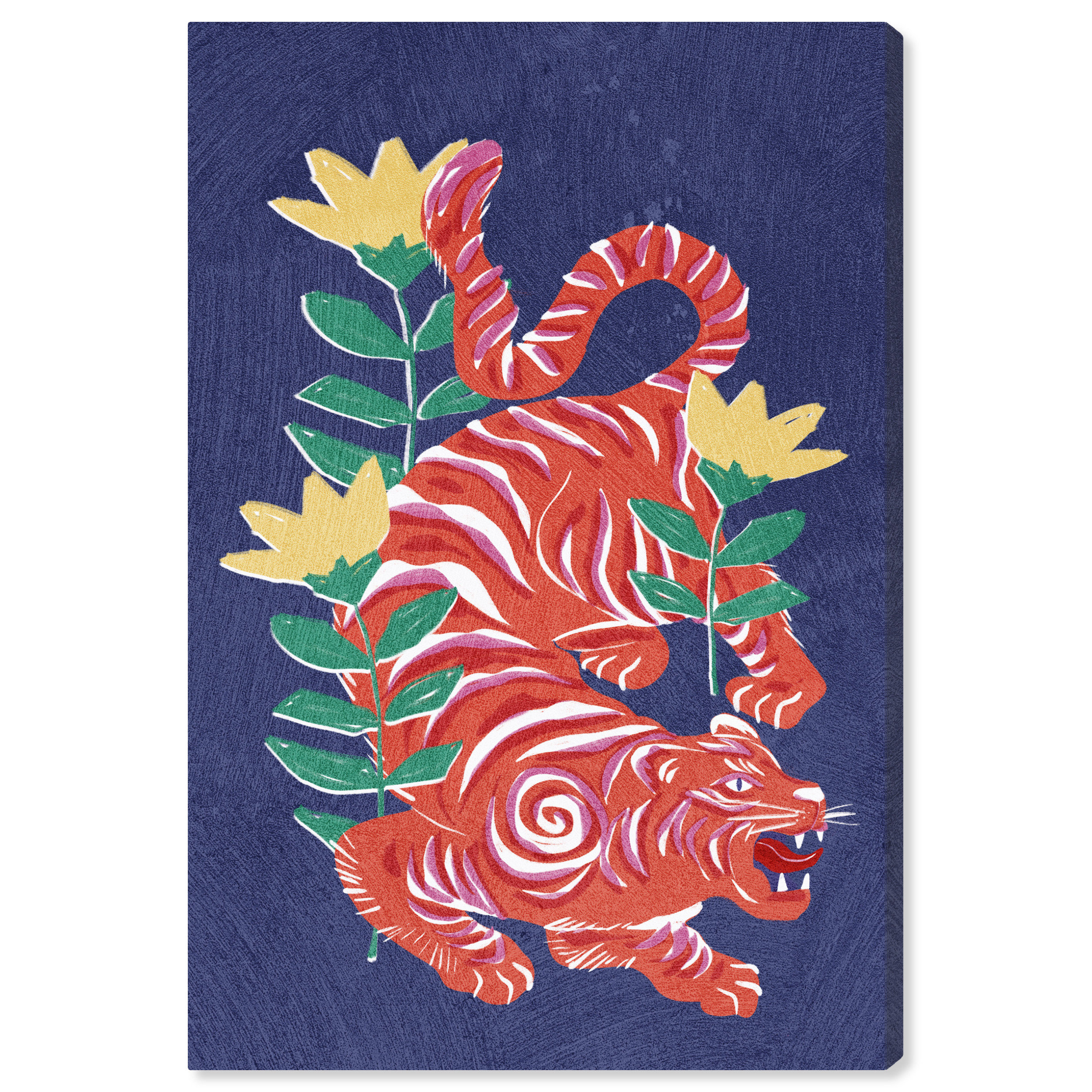 Red Barrel Studio® Foral Crimson Tiger | Wayfair