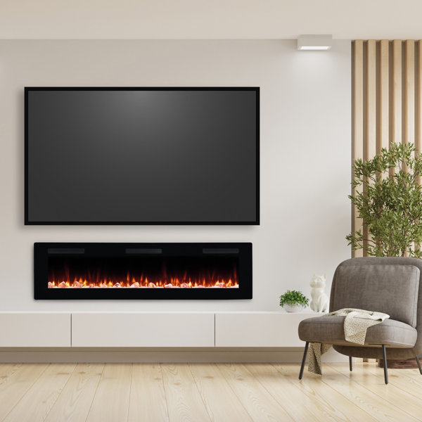 Dimplex Sierra Optiflame Media Wall Fire, Built-In, Wall Mounting or ...