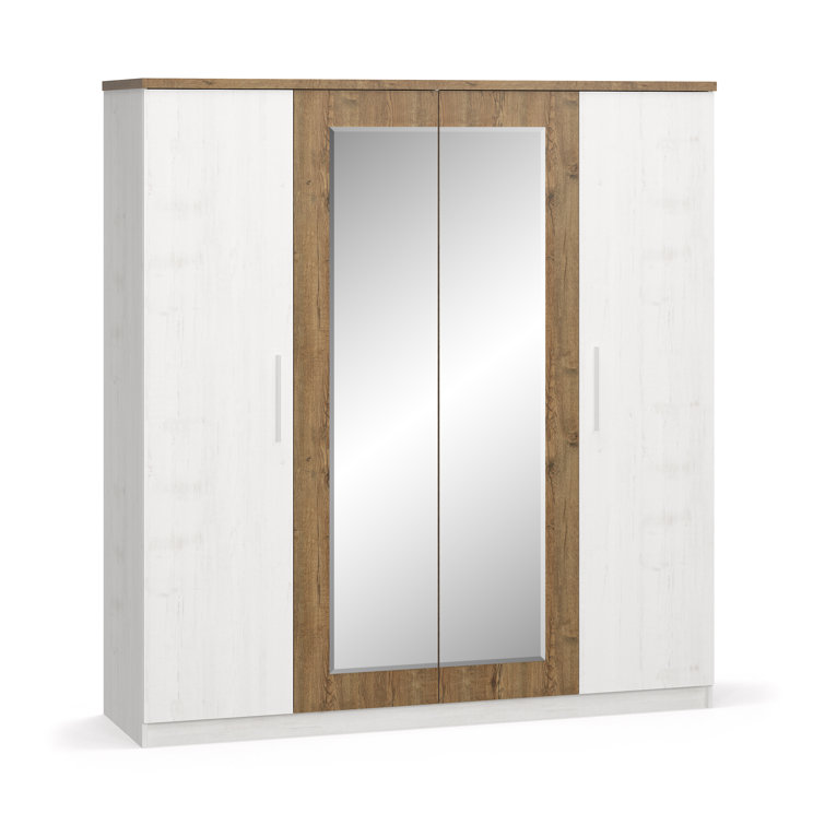 Brayden Studio Salvator 4 Door Manufactured Wood Wardrobe | Wayfair.co.uk