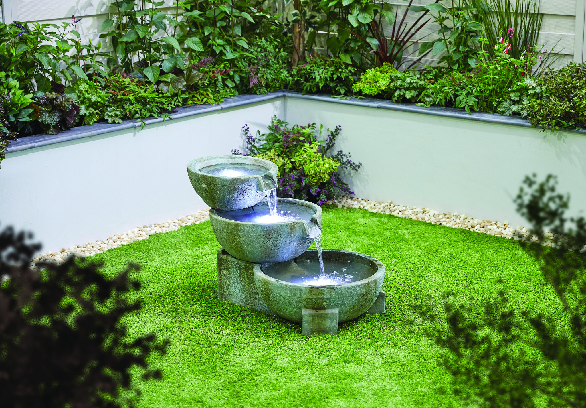Bloomsbury Market Cornville Easy Fountain Oasis with Lights Mains ...