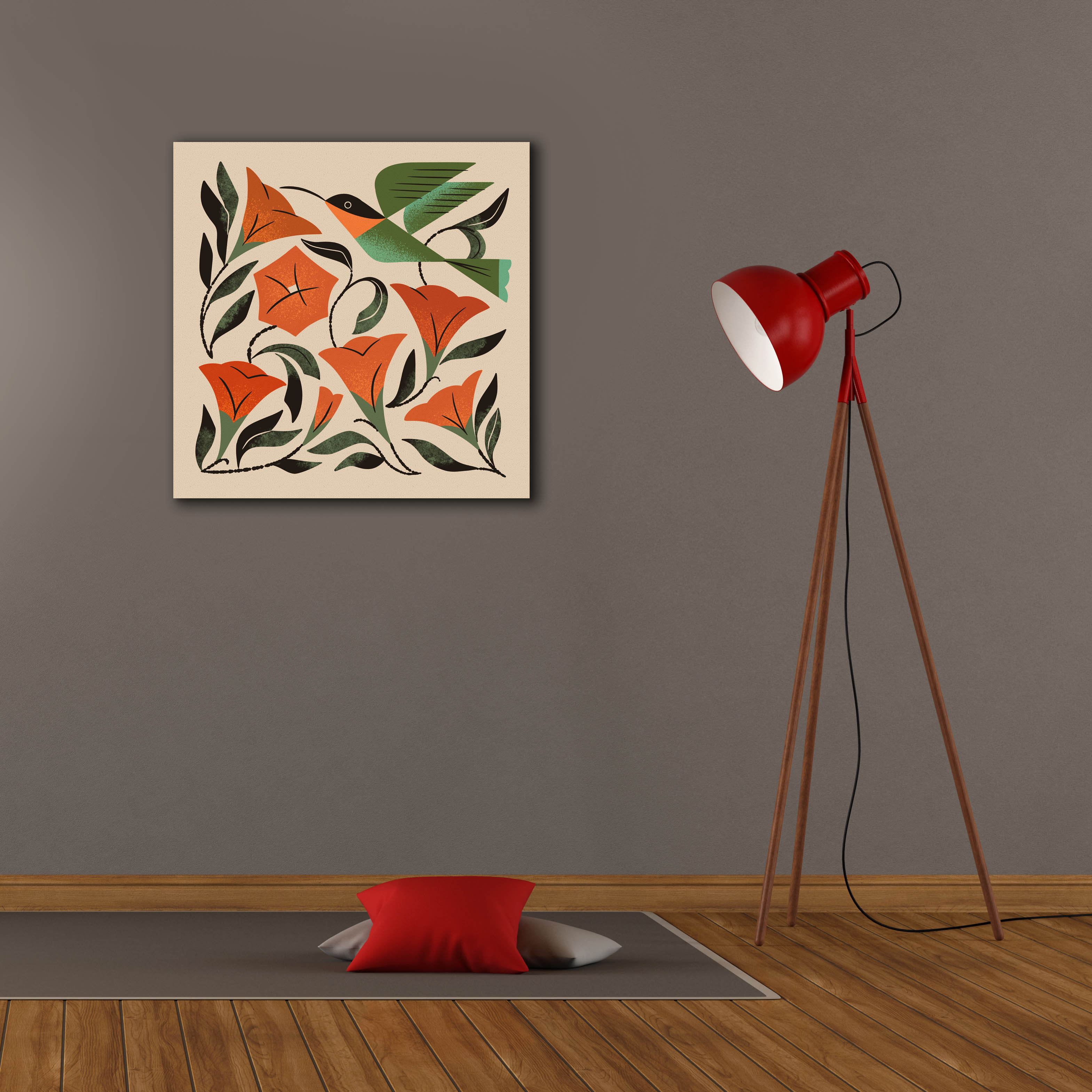 Lark Manor™ Hummingbird And Trumpet Flowers' by Renea L. Thull Canvas ...