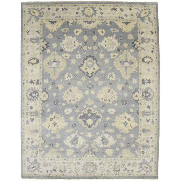 One Allium Way® Hand Knotted Wool Floral Rug | Wayfair