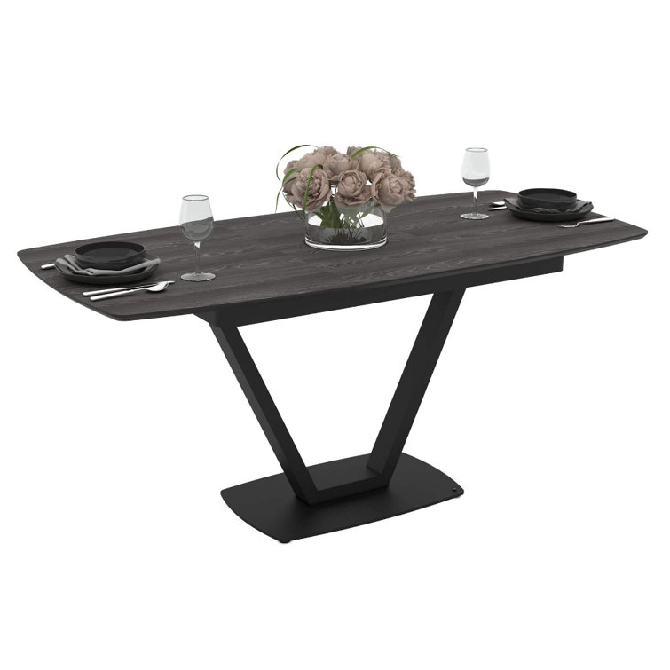 Brayden Studio Elegant & Modern Azzedine Rectangular Convertible Dining ...