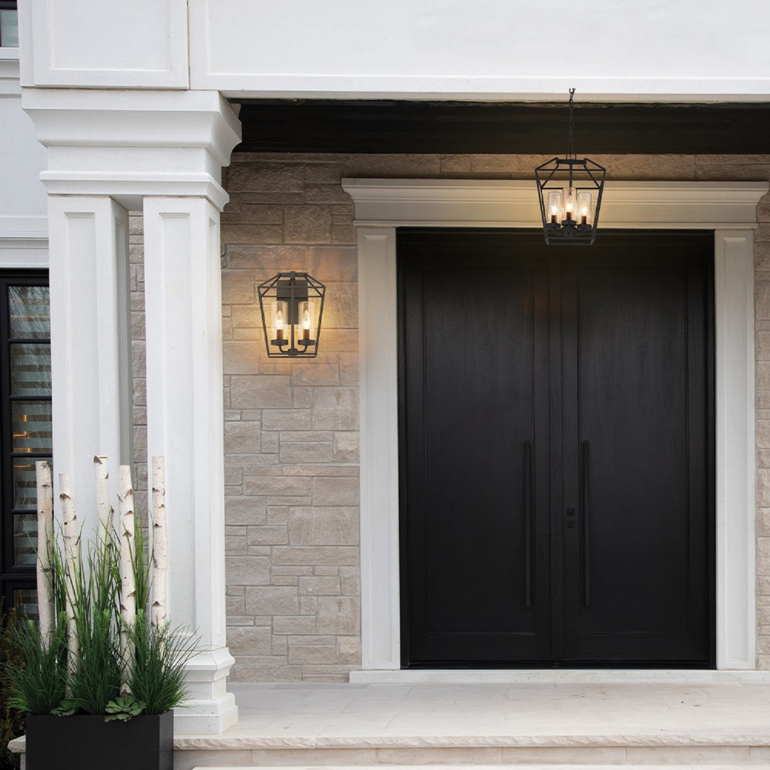 Eurofase BASTILLE 4-Light Outdoor Pendant Light, Black - Wayfair Canada