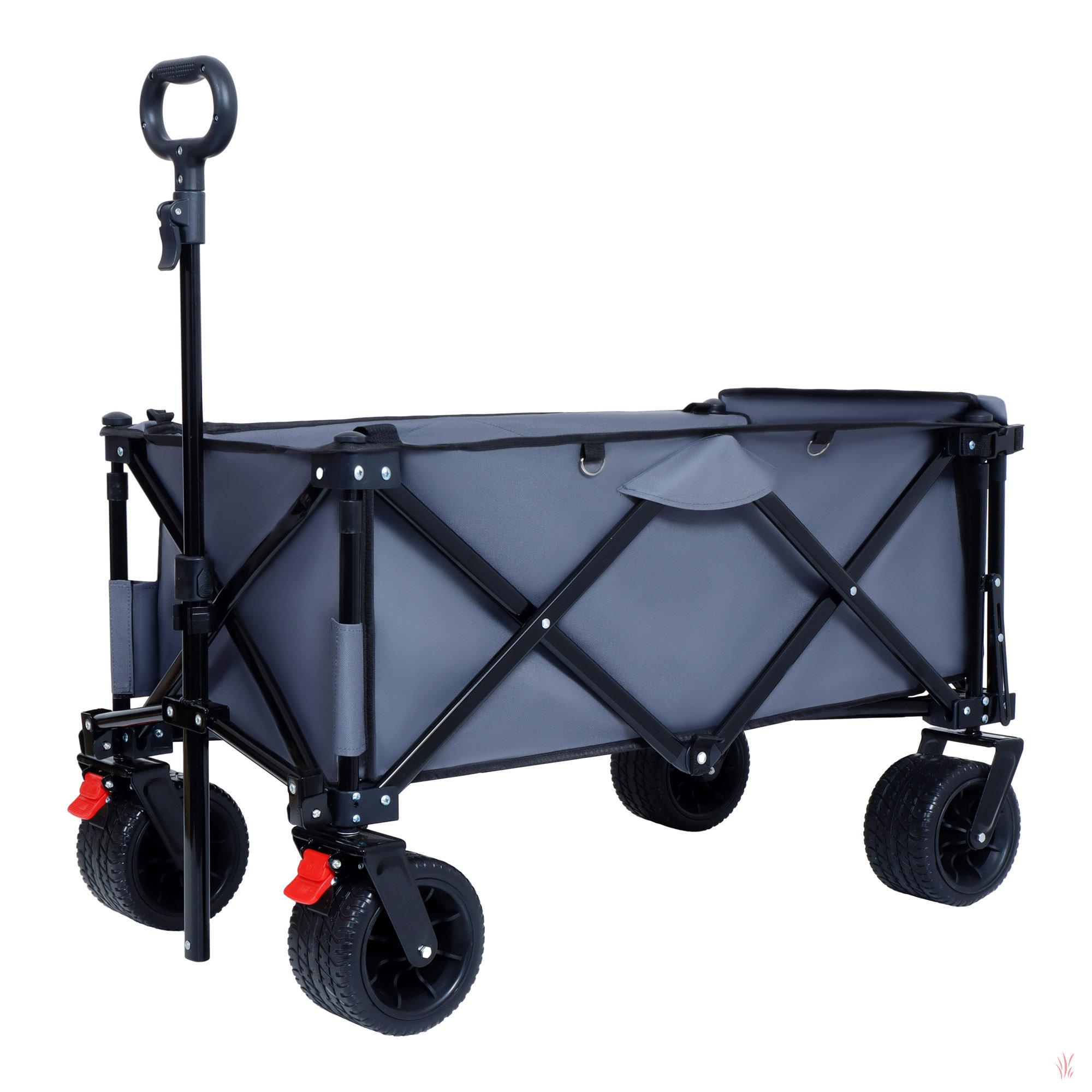 GROUPES Collapsible Wagon Cart Foldable,Wagons Carts Foldable With Wheels With Drink Holders,For ...