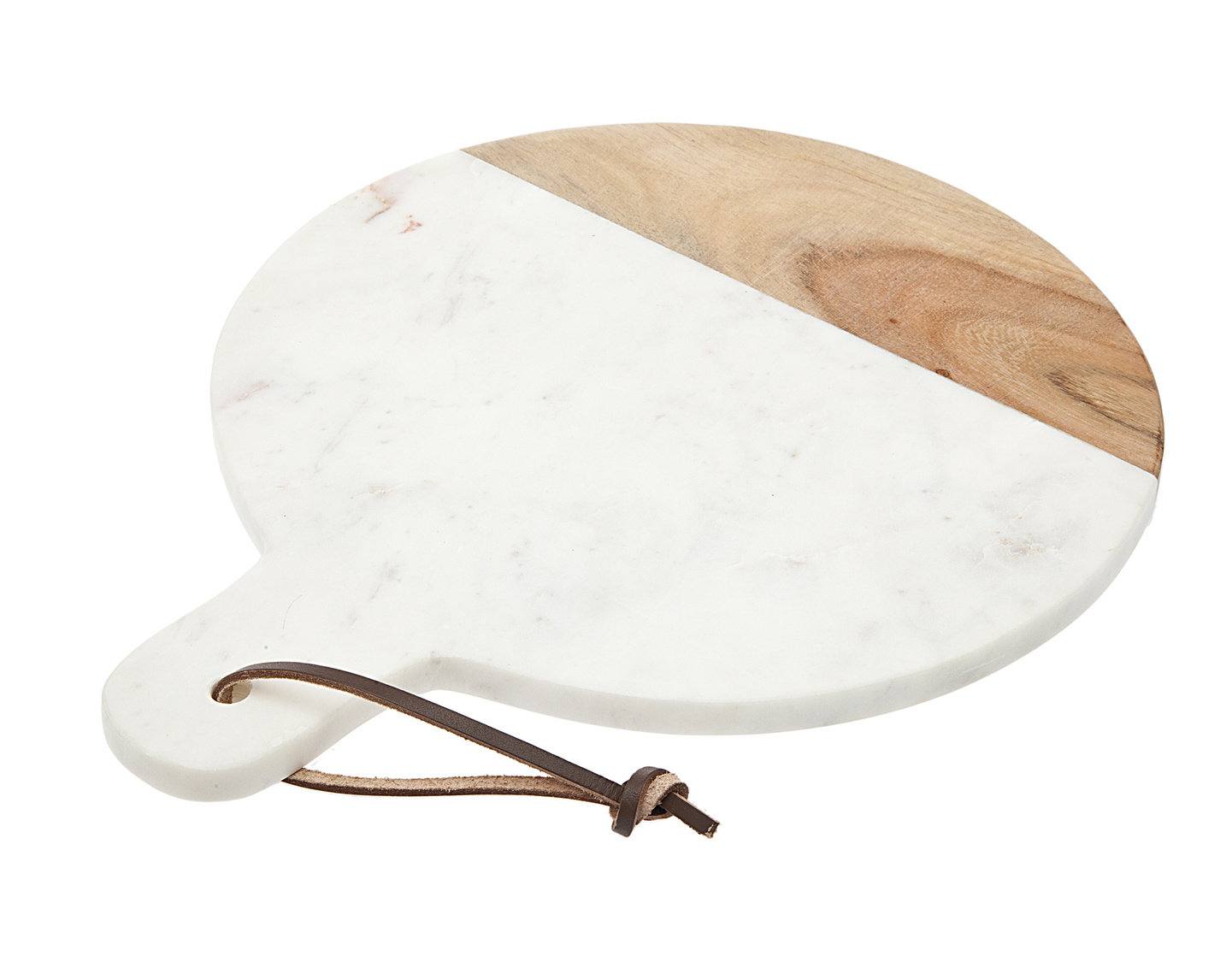 Godinger Silver Art Co Round Marble & Wood Paddle Board - Wayfair Canada