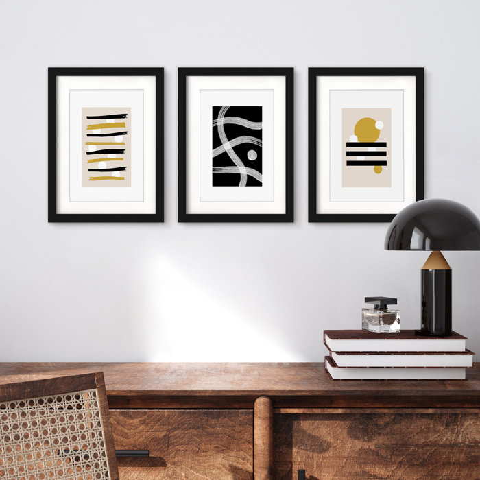 Ivy Bronx Calm Chaos Framed On Wood 3 Pieces by Word Up Creative Print ...