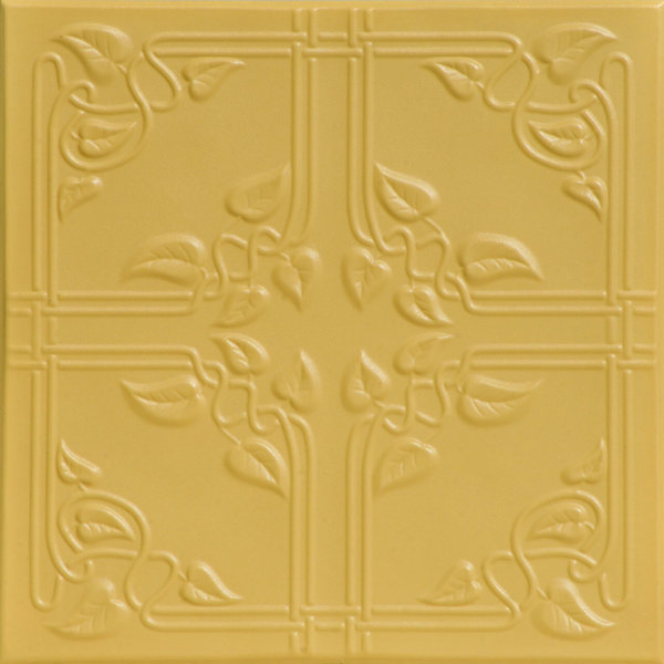 A La Maison Ceilings Ivy Leaves 1.6 ft. x 1.6 ft. Polystyrene Glue-up ...