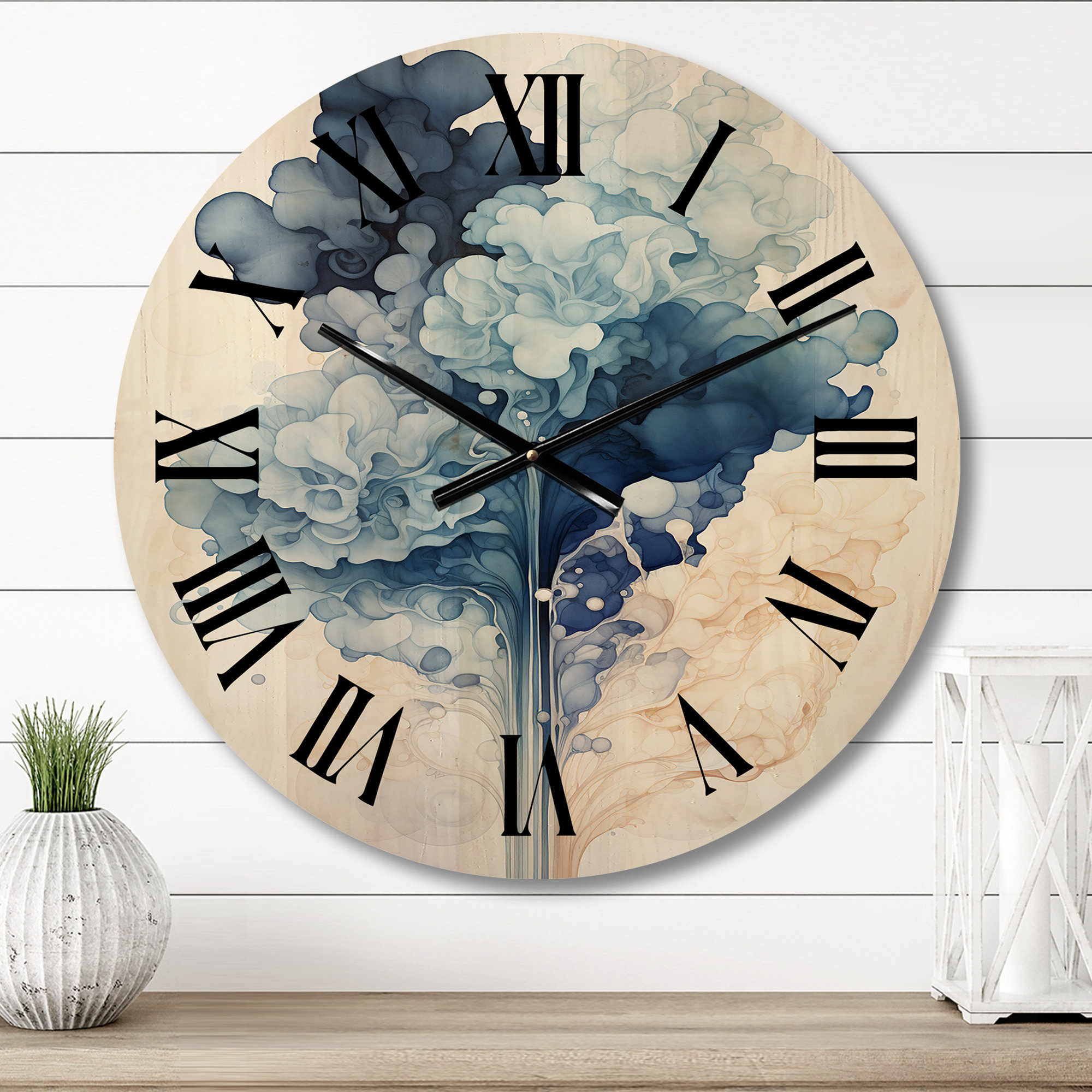 East Urban Home Ethereal Blue Watercolor Bliss - Abstract Painting ...