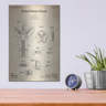 Ivy Bronx 'Zipper Blueprint Patent Parchment' Metal Wall Art | Wayfair