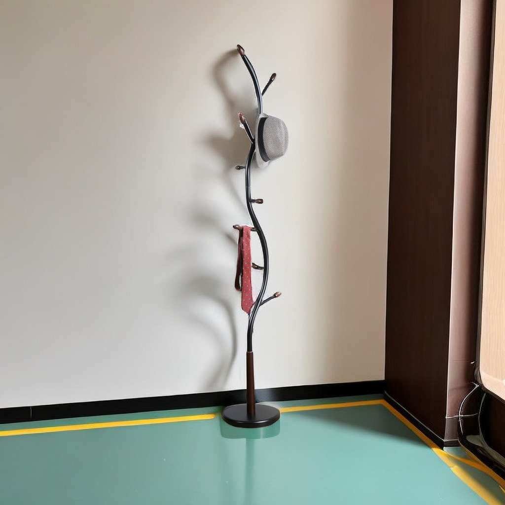 Winston Porter Sadeen Metal Freestanding 9 - Hook Coat Rack | Wayfair