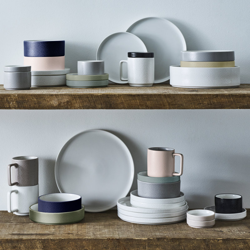 Noritake Colortex Stone 12-Piece Dinnerware Set, Service for 4 ...