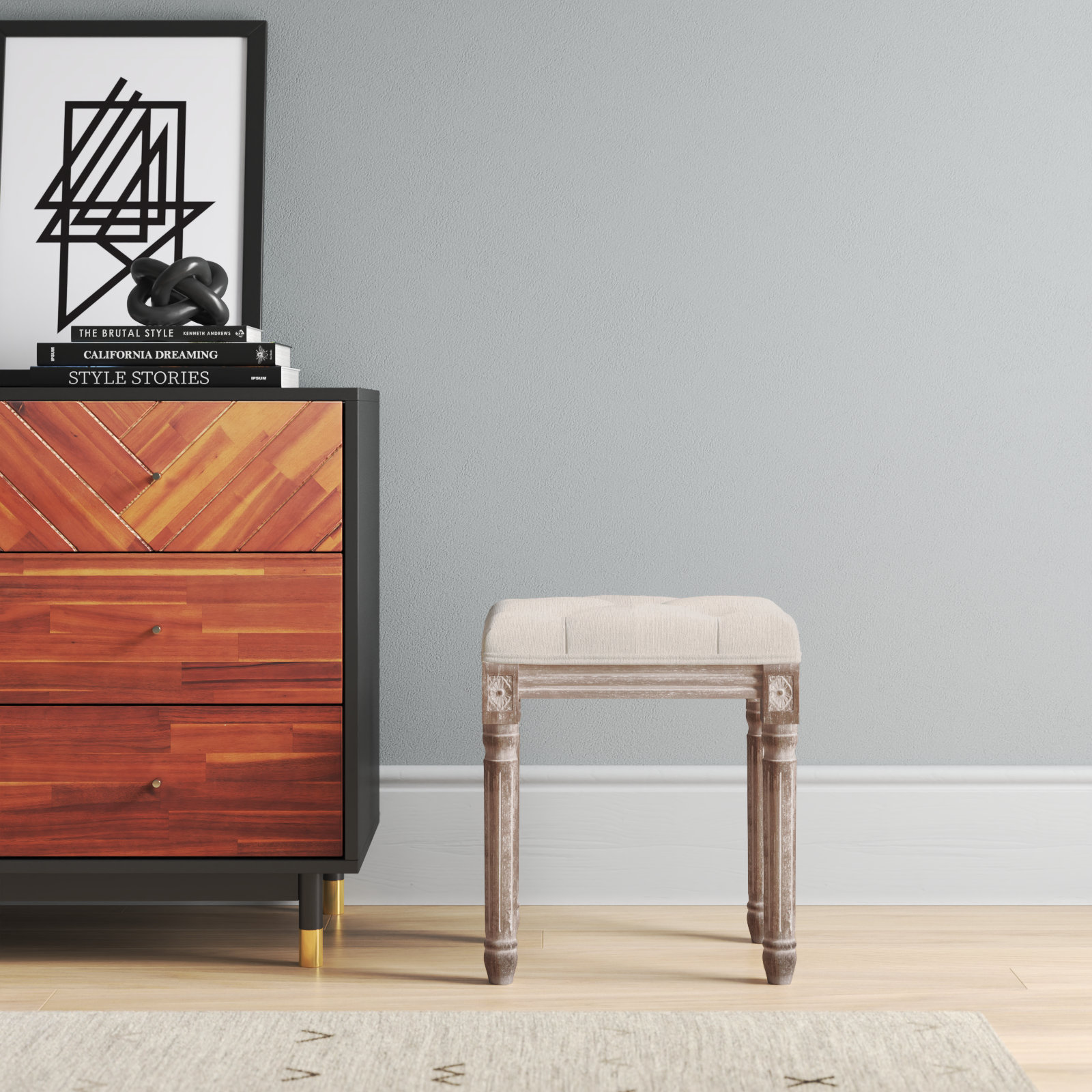 Laurel Foundry Modern Farmhouse Carnforth 18.5" Tall Solid Wood Vanity ...