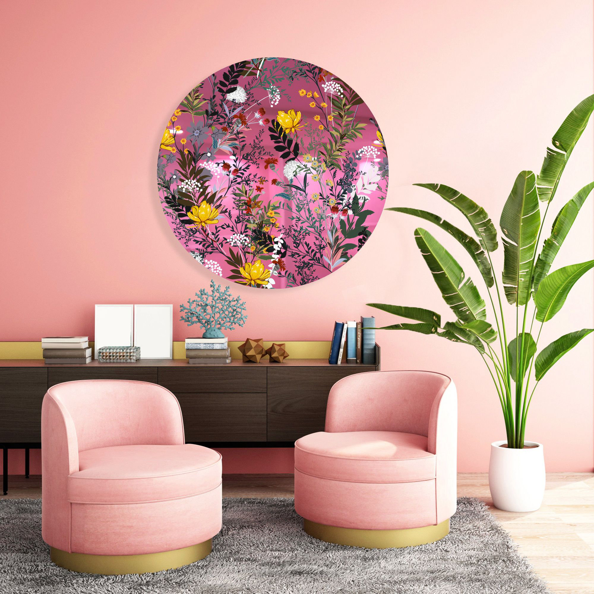 UniQstiQ Soft and Gentle Garden Flowers Wall Décor | Wayfair