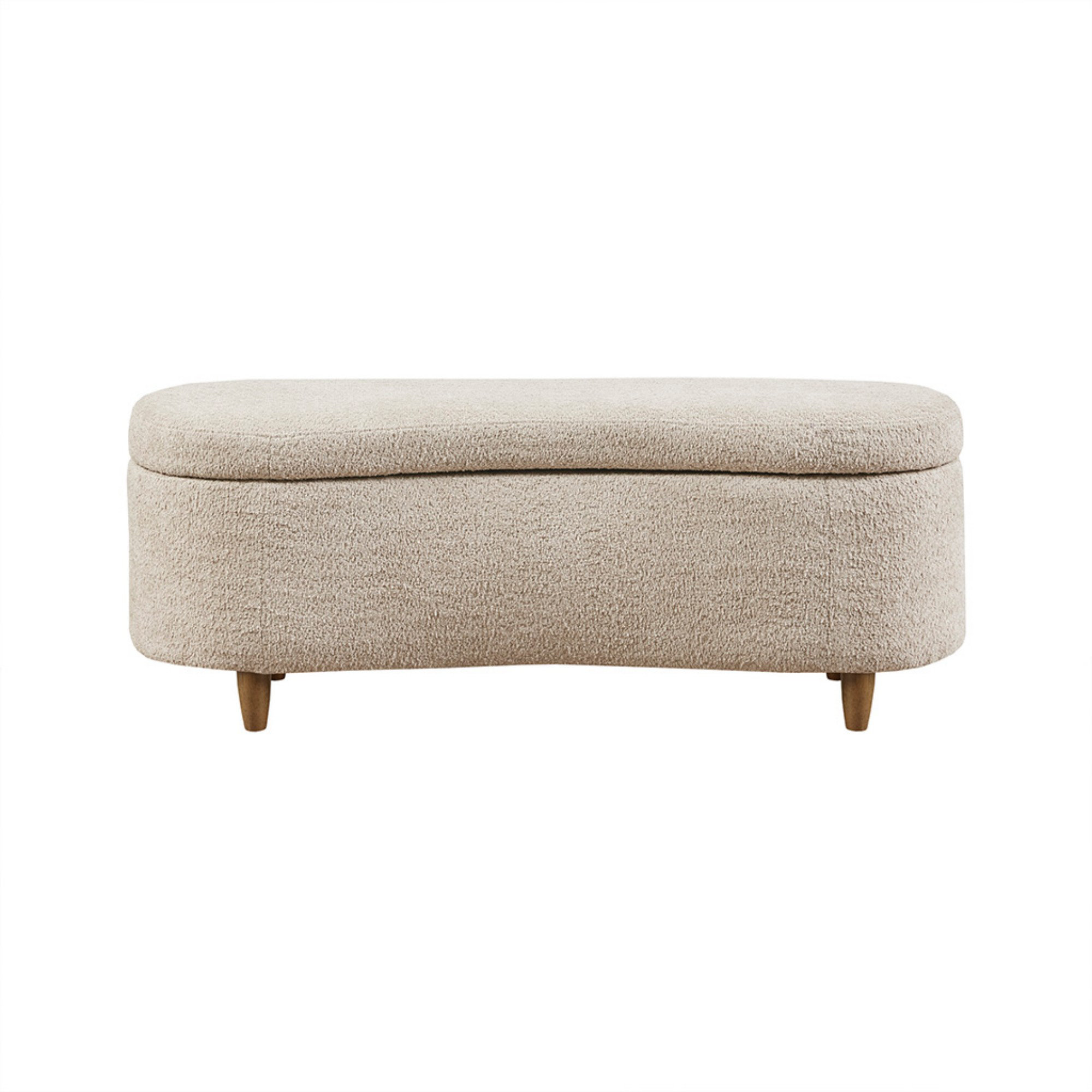 Hokku Designs Boucle Flip Top Storage Bench | Wayfair