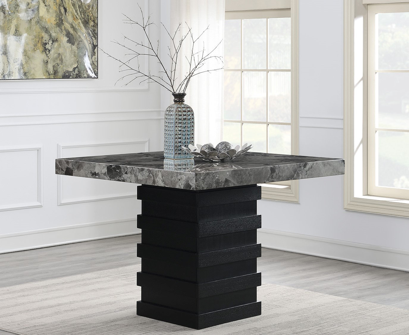 Ivy Bronx Daleila Counter Height Pedestal Dining Table | Wayfair