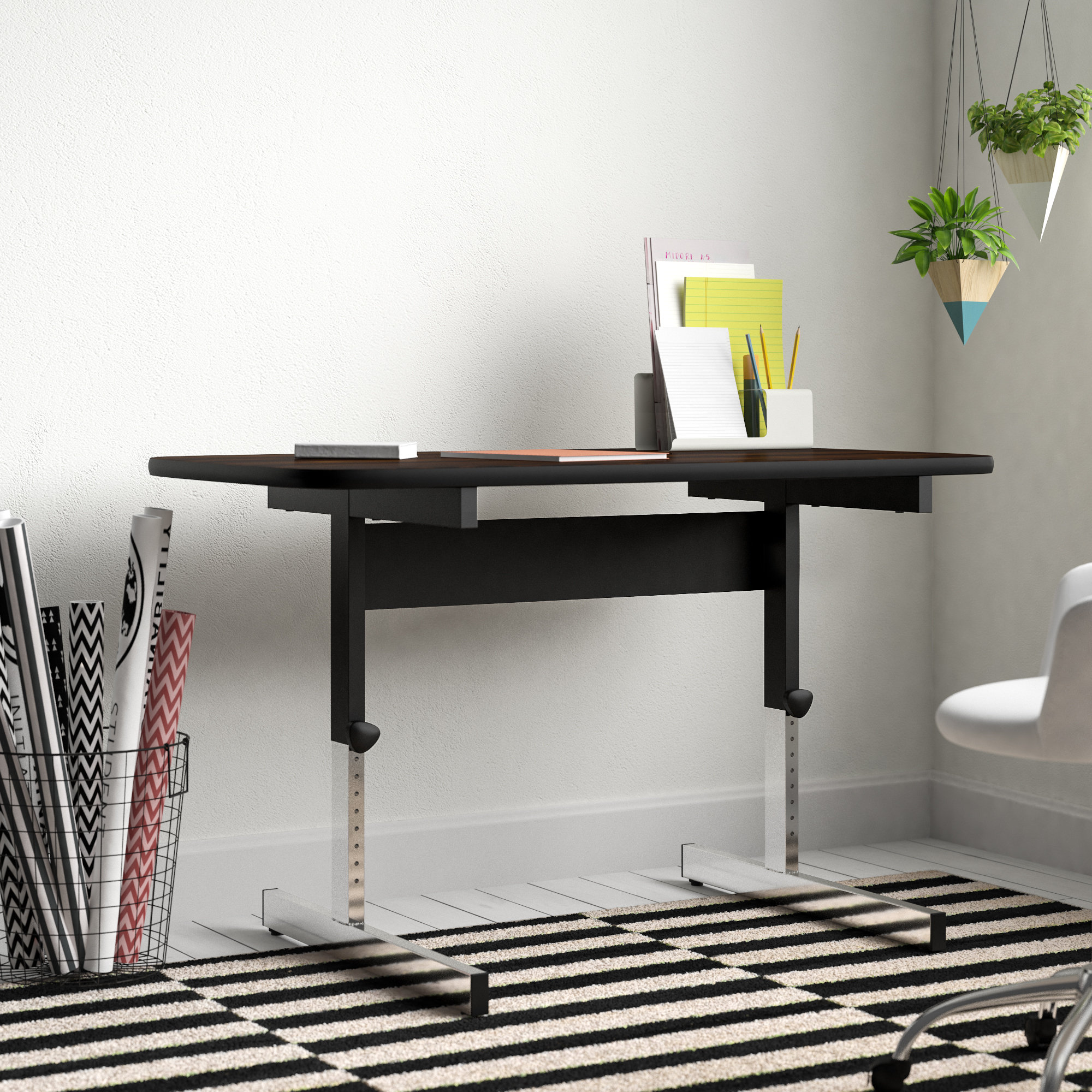 Ebern Designs Stephaine Height Adjustable Desk & Reviews | Wayfair