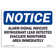 SignMission OSHA Notice - Alarm Signal Indicates Refrigerant Leak Sign ...