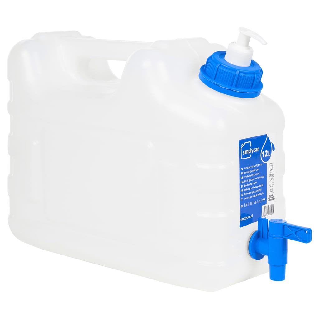 Vidaxl Water Container With Tap And Soap Dispenser 2.6 Gal Plastic ...