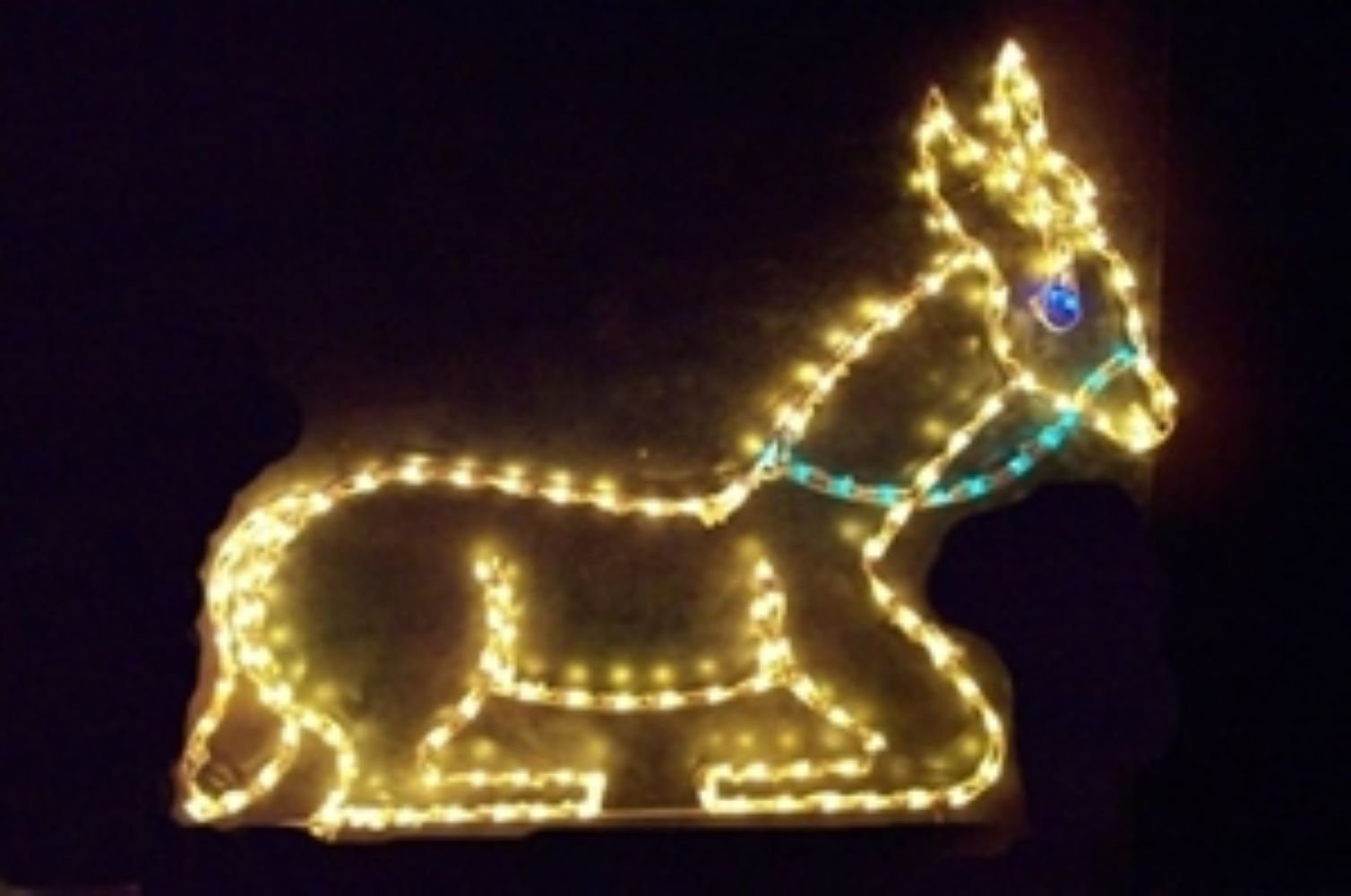 Lori's Lighted D'Lites Sitting Donkey Nativity Christmas Holiday ...