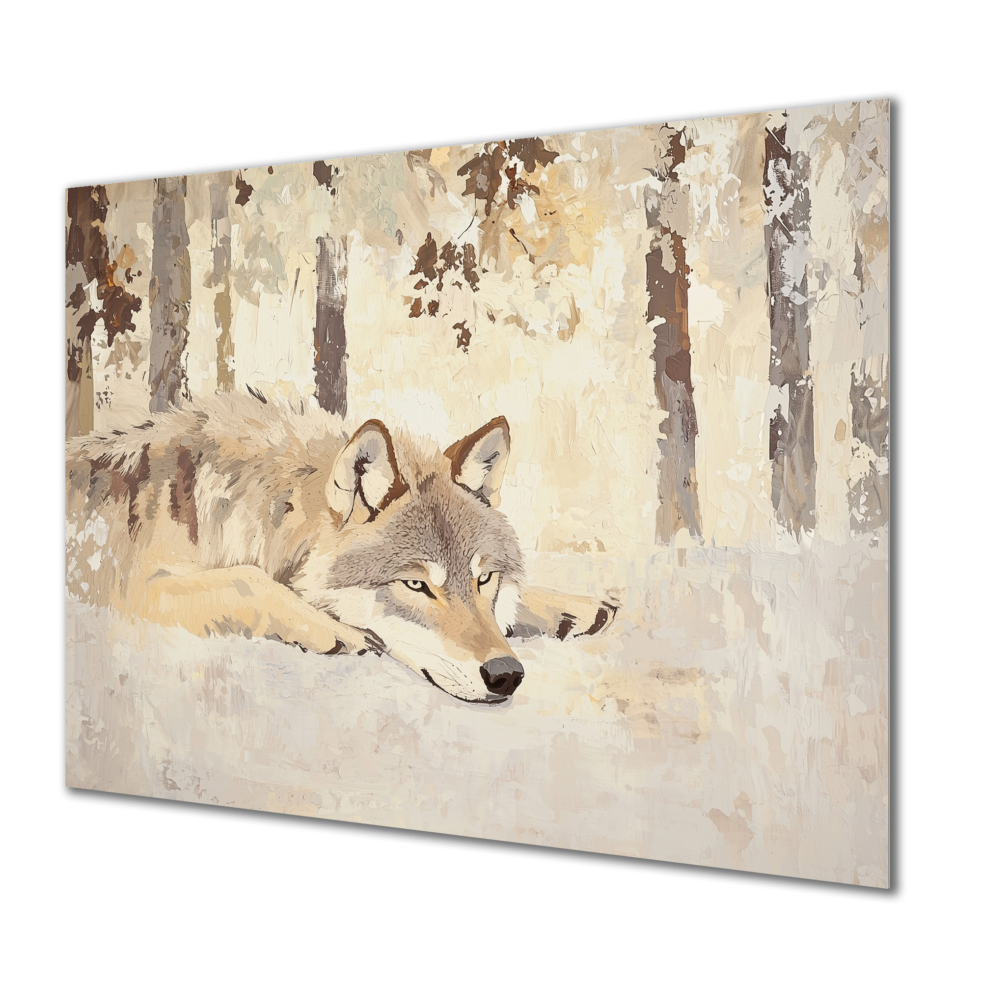 Ophelia & Co. Wolf Den In The Winter I - Animals Metal Wall Art Decor ...