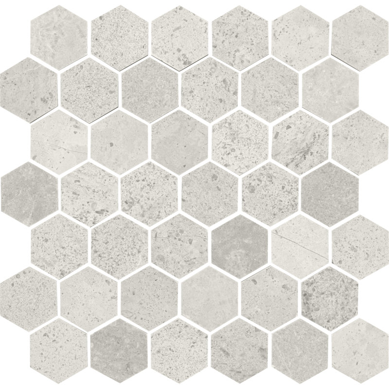 Daltile Raine 12" x 12" Natural Stone Honey Comb Mosaic Wall Tile | Wayfair