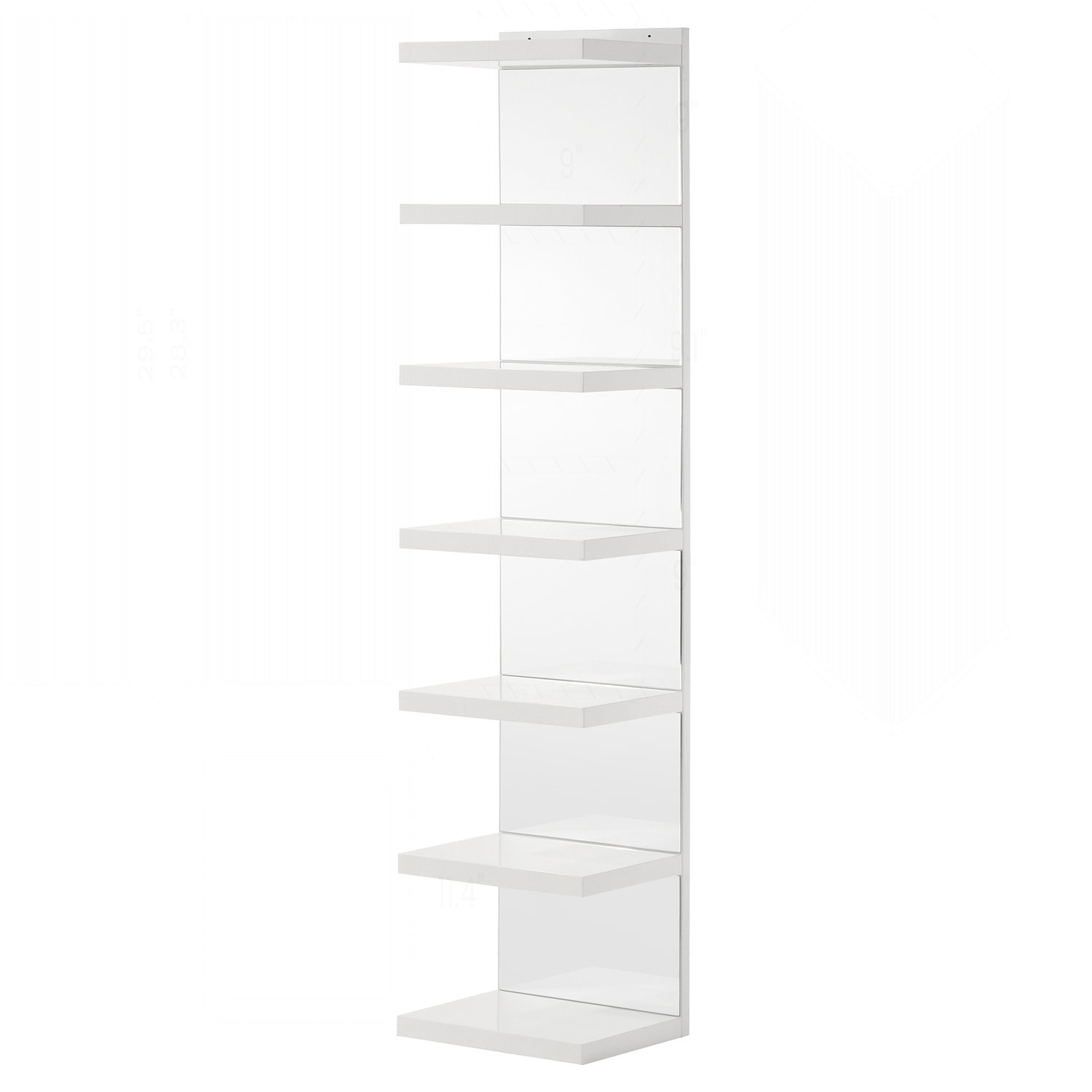 Hokku Designs Versatile White Open Shelving Rack for Stylish Living ...