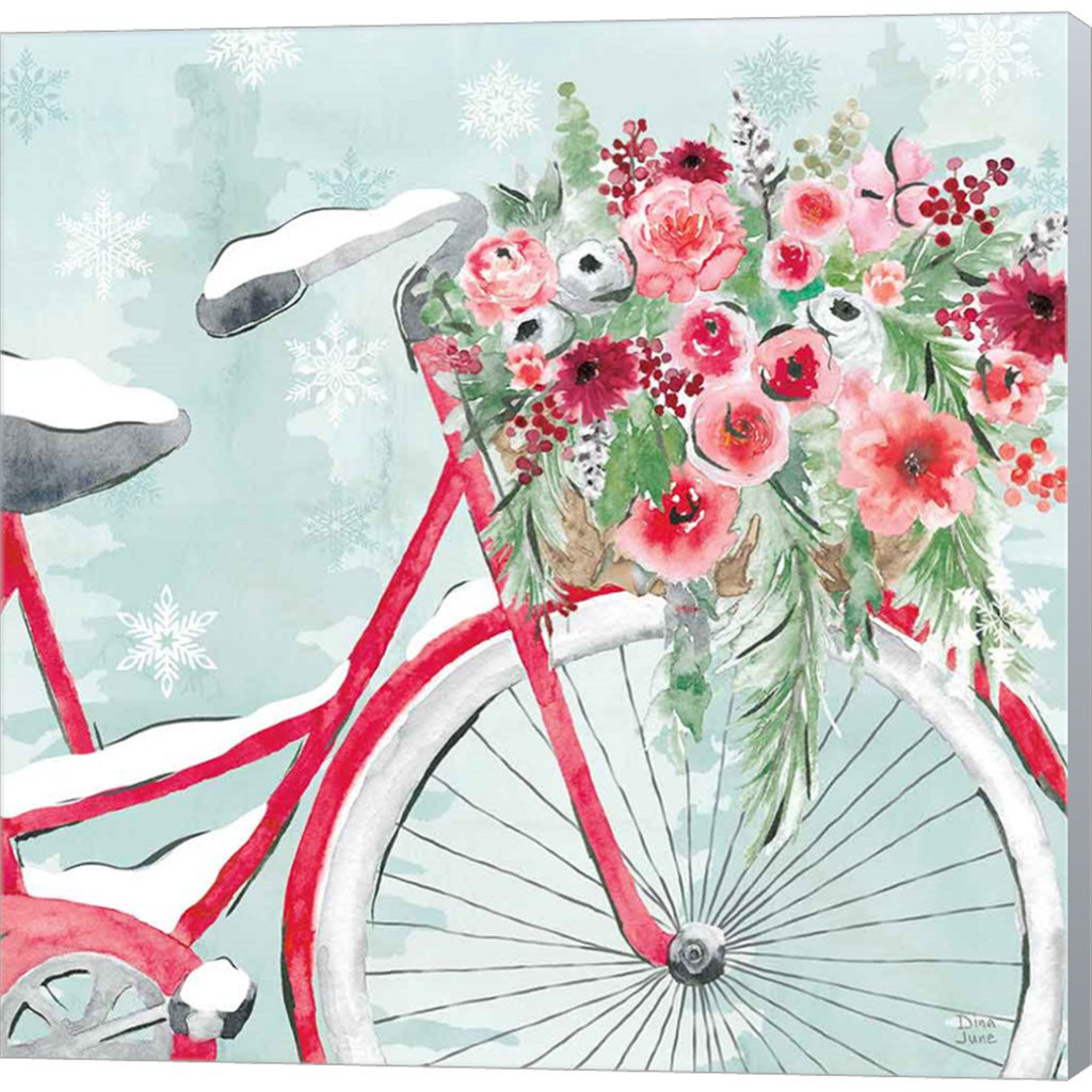 Red Barrel Studio® Holiday Ride V By Dina June, Canvas Wall Art | Wayfair