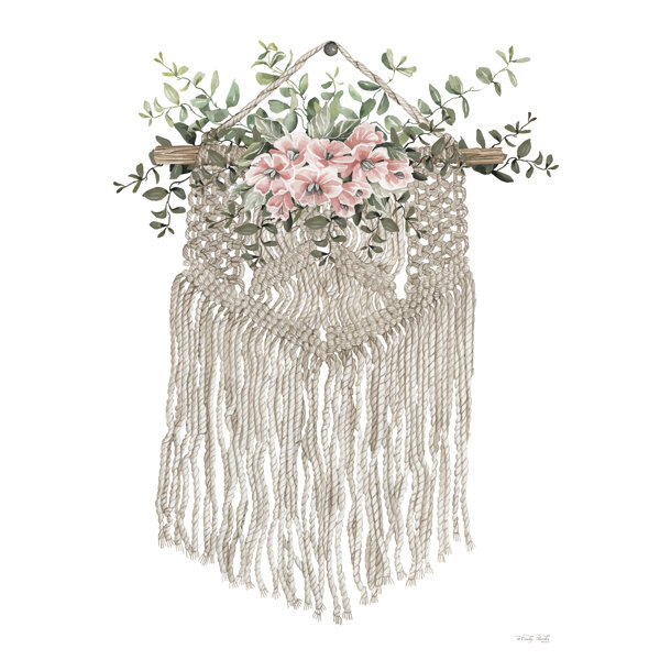 Bungalow Rose " Macrame And Roses " by Cindy Jacobs - Wayfair Canada