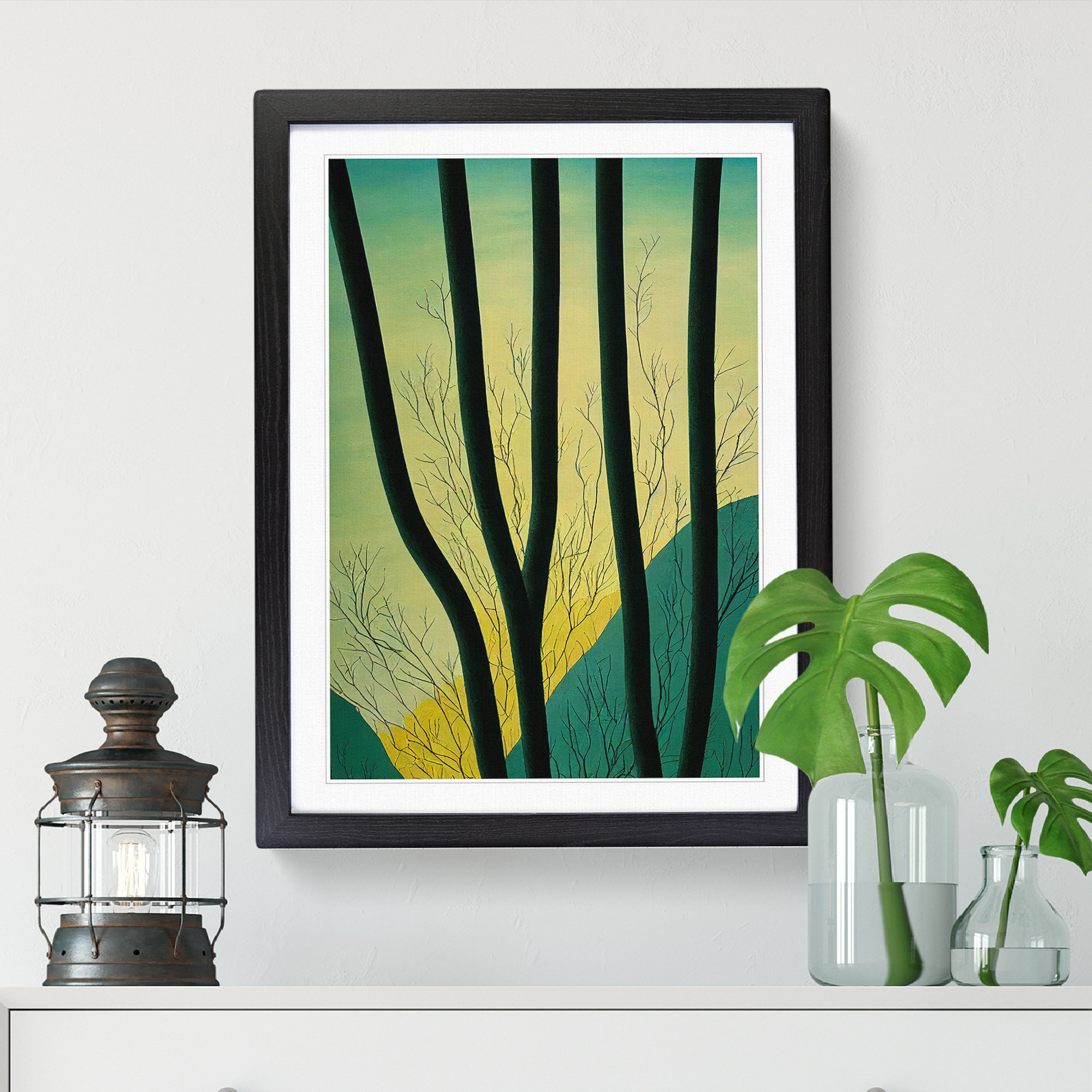 Metro Lane Retro Tree Branches - Print | Wayfair.ie