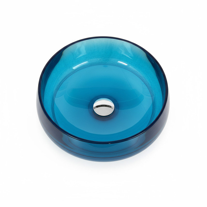 CASAINC Round Solid Surface Resin Bathroom Vessel Sink - Wayfair Canada