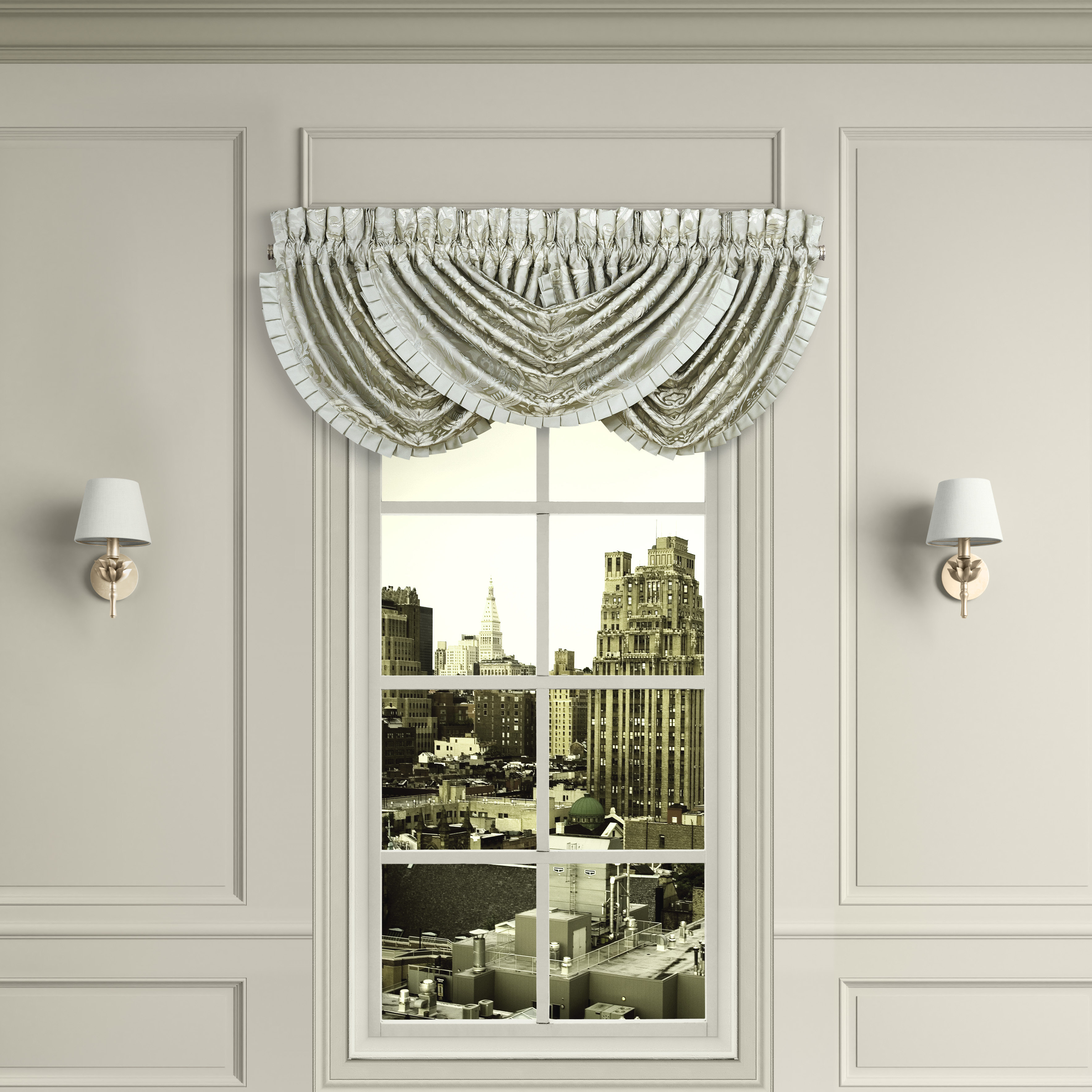 Five Queens Court Berlin Spa Window Waterfall Valance | Wayfair