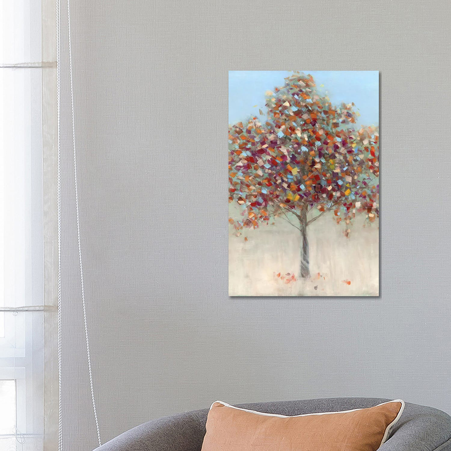 East Urban Home Confetti Tree by Sally Swatland - Painting Print | Wayfair
