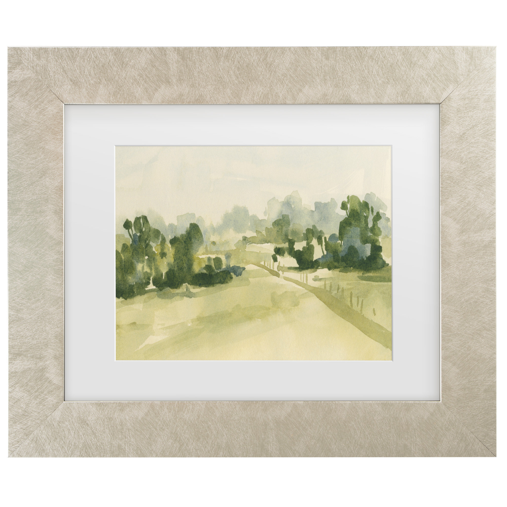 Trademark Canvas Art Verdant Pasture I Framed On Canvas by Emma ...