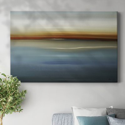 Wrought Studio™ Beside the Blue II-Gallery Wrapped Canvas the URID869 ...