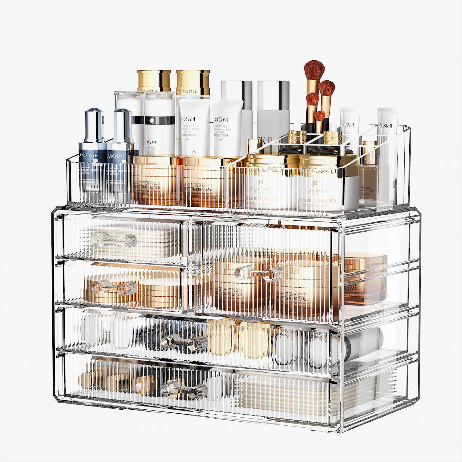 Hokku Designs Stackable Storage Drawers, Acrylic Bathroom Counter ...