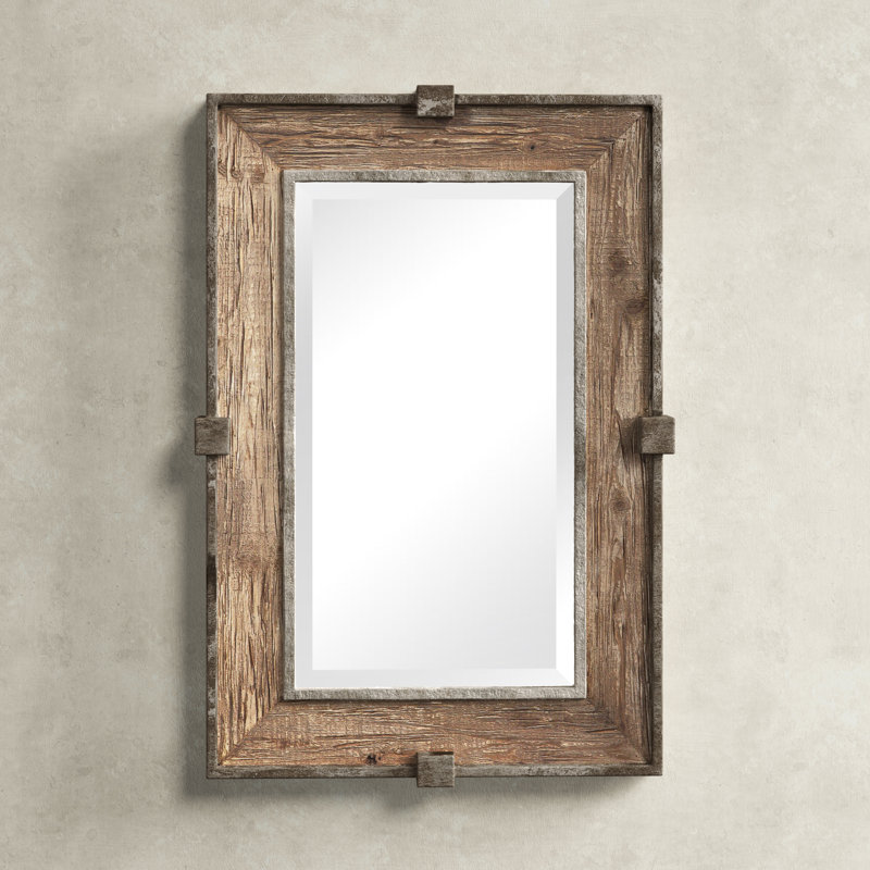 Birch Lane™ Caney Wood Flat Wall Mirror & Reviews | Wayfair