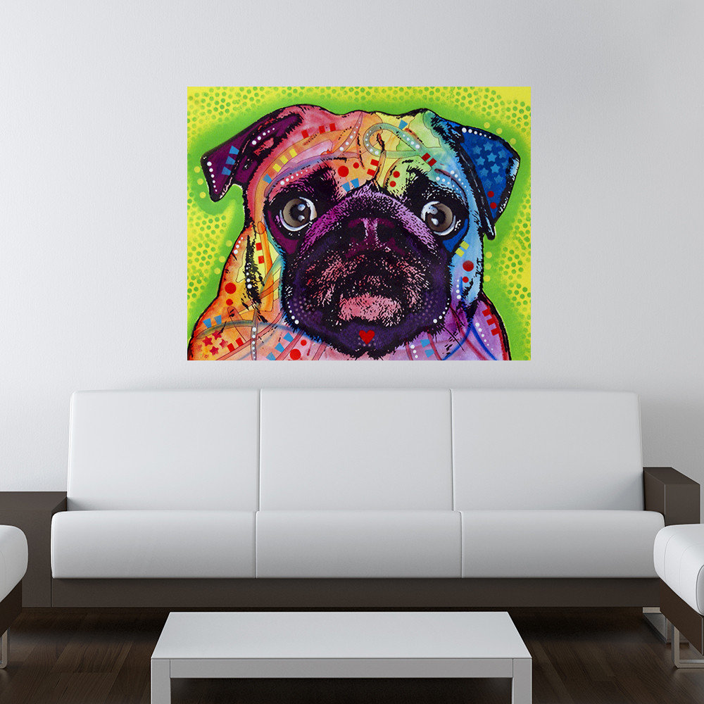 My Wonderful Walls Pug Dog Wall Decal - Wayfair Canada