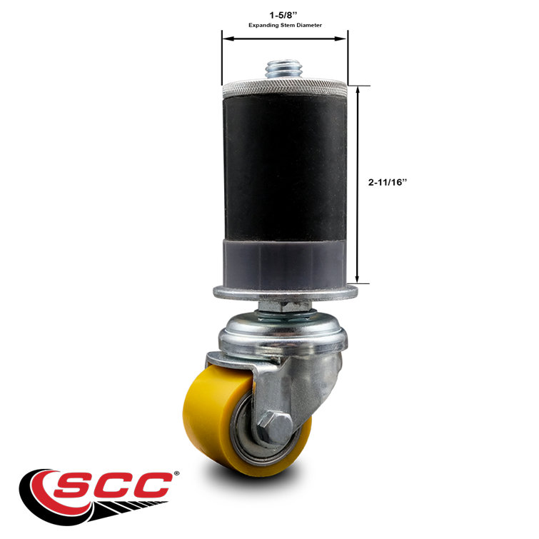 Service Caster Polyurethane Expanding Stem Caster | Wayfair