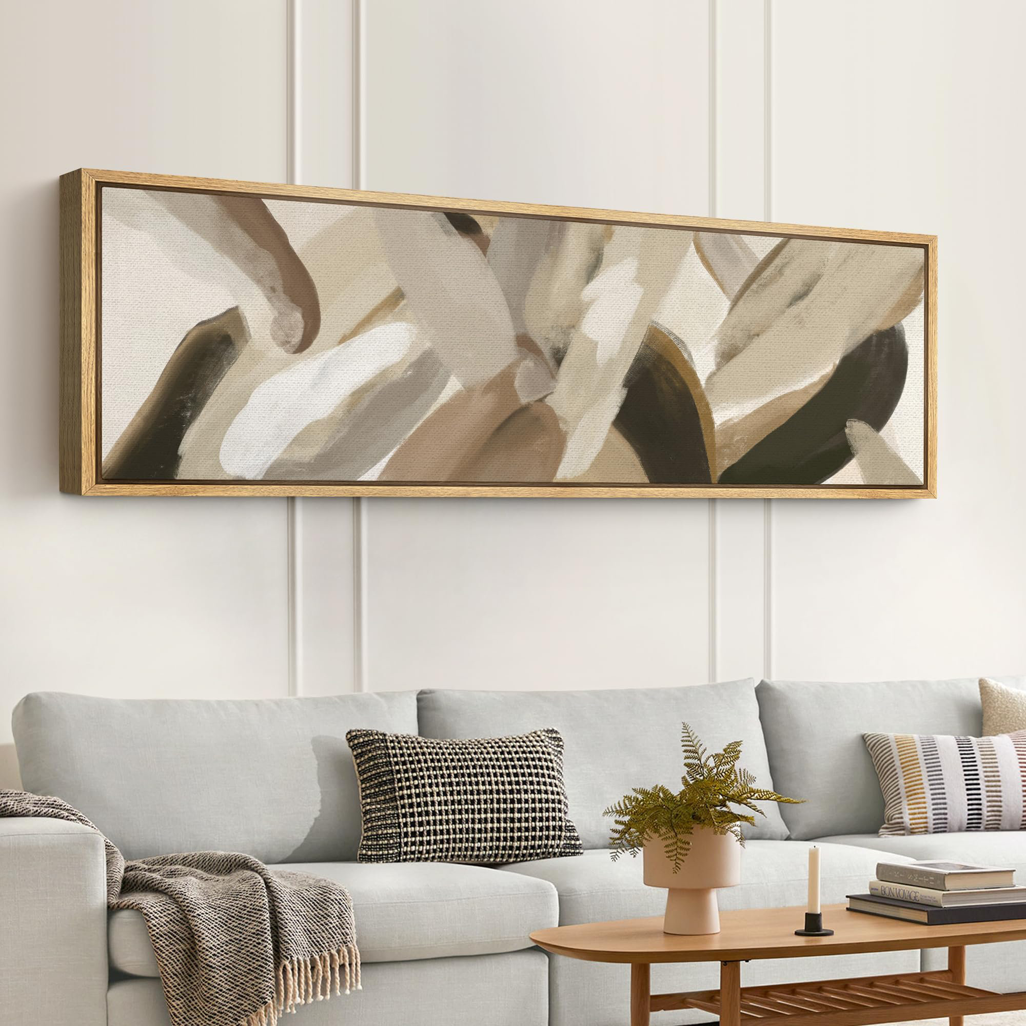 wall26 Soft Toned Abstract Flowing Soft Toned Abstract Modern Art | Wayfair