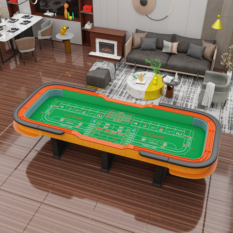 INO Design Color INO Design 137'' 10 - Player Foldable Craps Table ...